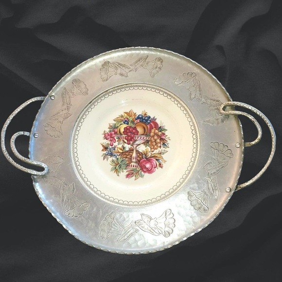 Limoges | Dining | Farberware Wrought Aluminum Tray Limoges Plate ...